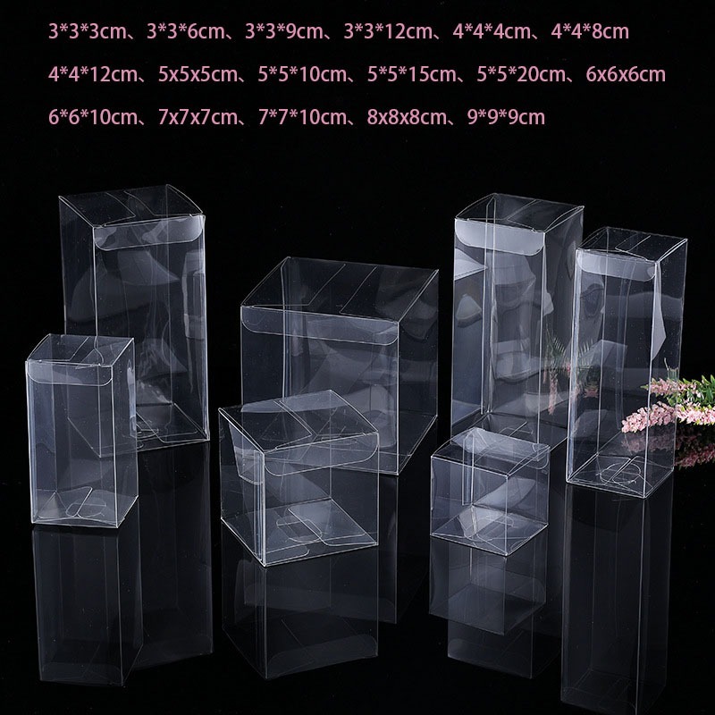 Pvc Box Small Size Acetate Box Transparent Gift Box Candy Dessert Cake ...