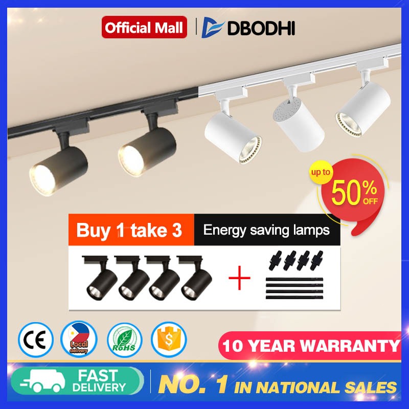【12 year warranty】DBODHI Track Light rail spotlight set cob track light ...