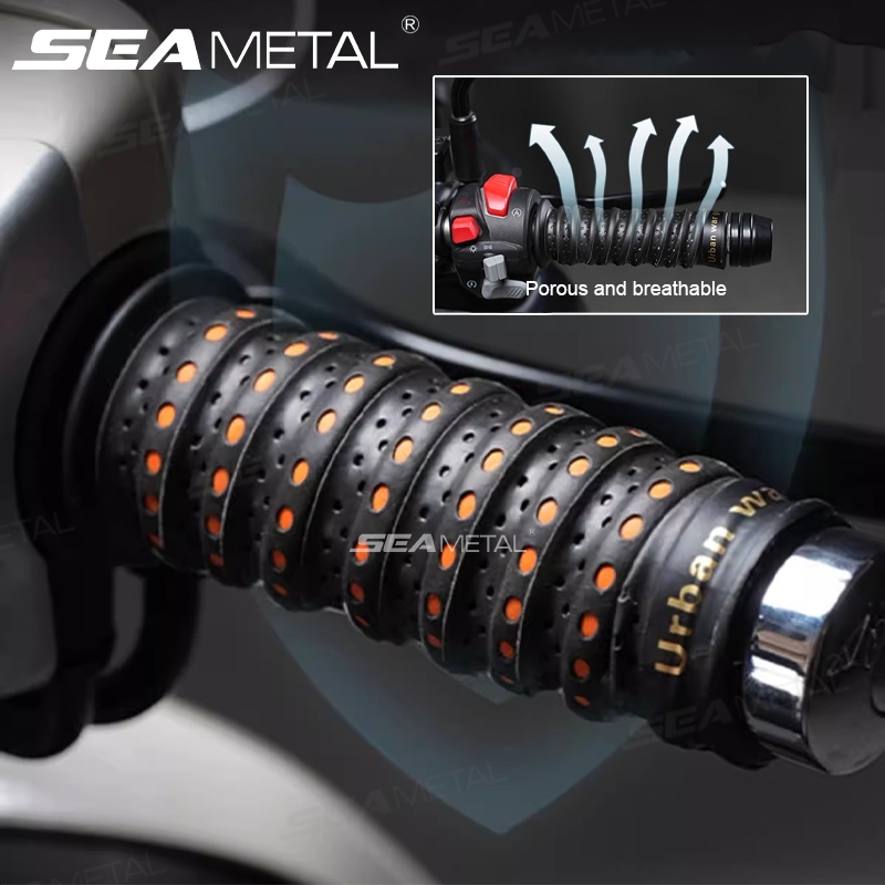 SEAMETAL Motorcycle Handlebar Bike Wrap Tape Wear Resistant Anti ...