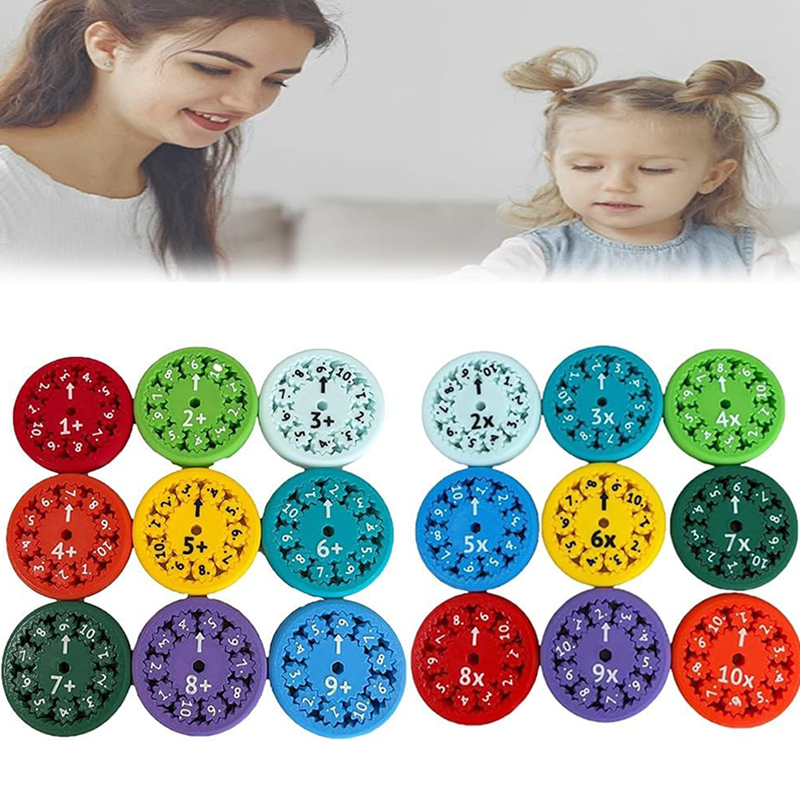 9PCS Math Fidget Spinners Math Facts Fidget Spinners Multiplication ...