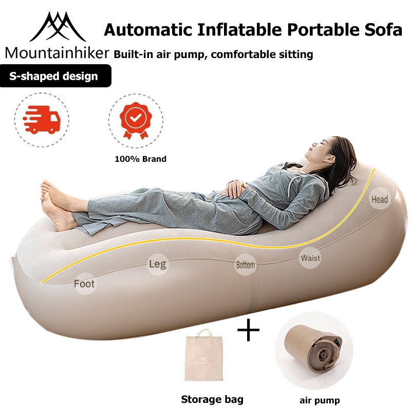 Automatic Inflatable Air Lounge Sofa |With Built-in Air Pump| Inflate ...