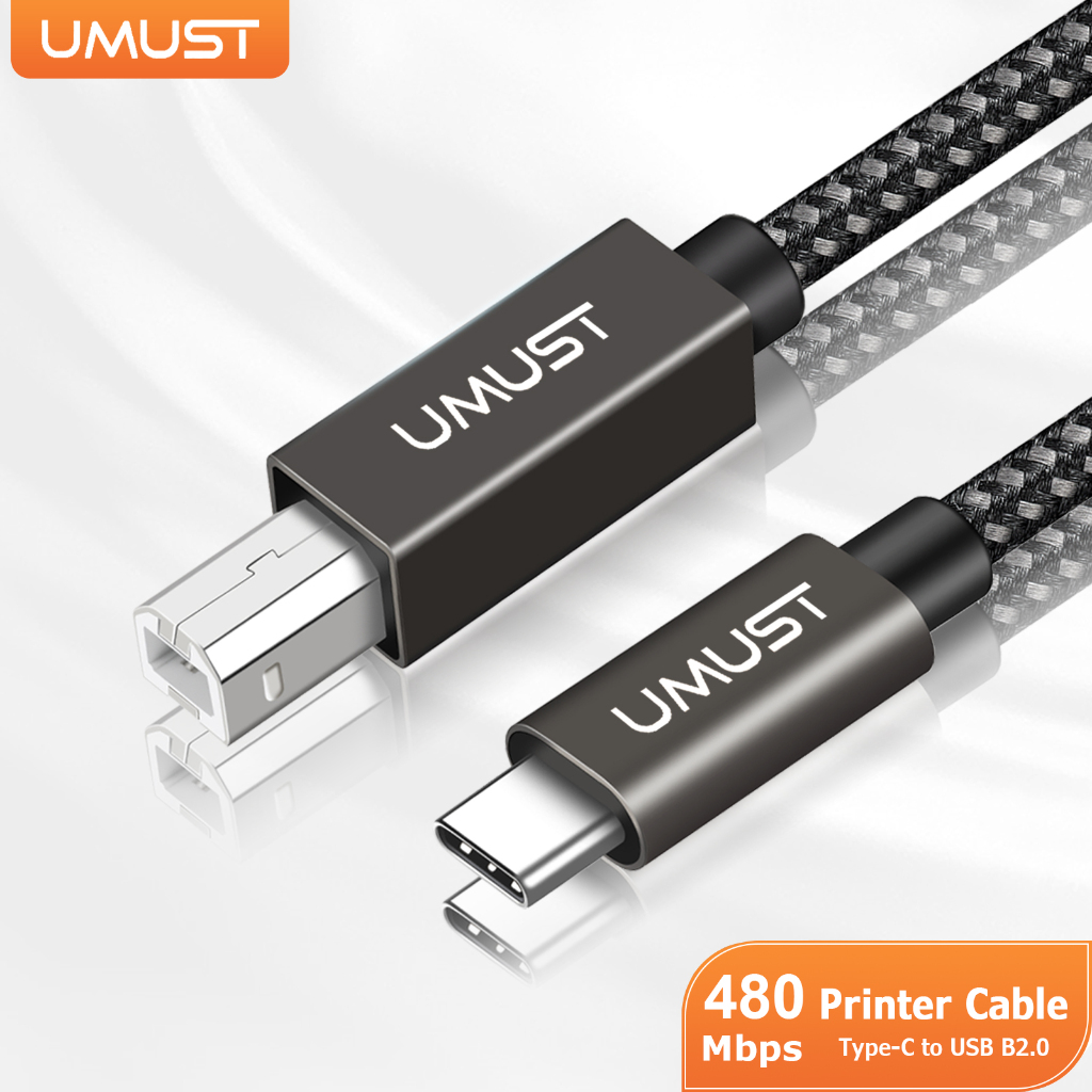 UMUST Type-C Printer Cable USB C Male to B Male Printer Cord for ...