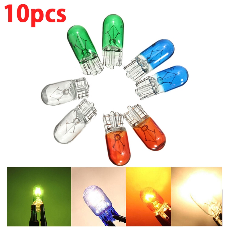 10pcs T10 W5W LED Car Light Bulb Reading Light Map Light Car Halogen ...