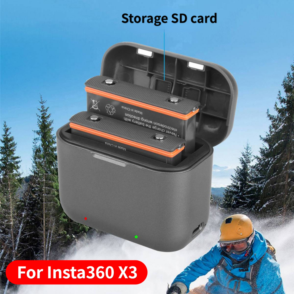 Battery Insta360 x3 Charger Charging case For Insta360 X3 battery ...