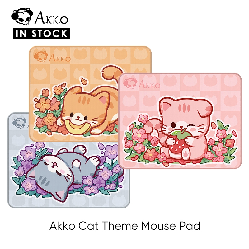 Akko Cat Theme MousePad 36cm*28cm, Cartoon Gaming Mousepad Mat, Anti ...