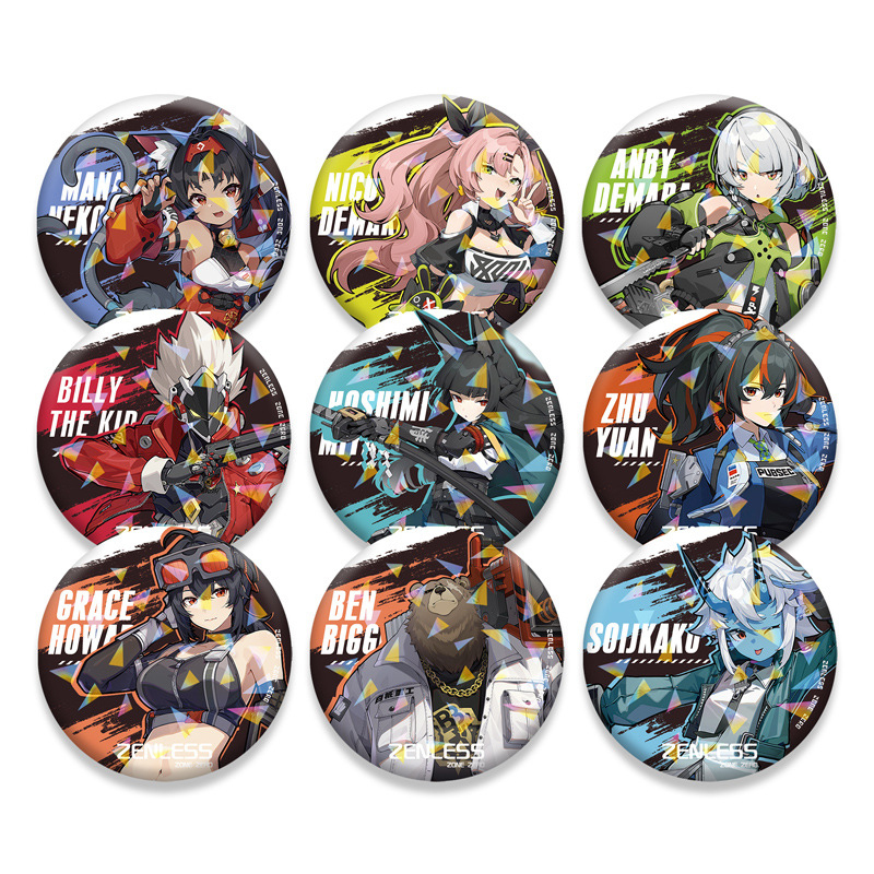 Game Zenless Zone Zero badge Nicole Ellen Metal badges | Shopee Philippines