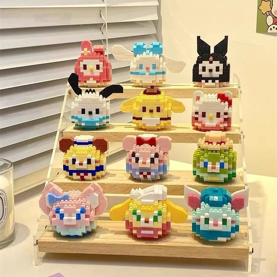 Mini Building Blocks Sanrio Cute Cartoon Series Toy Nano Block Bricks ...