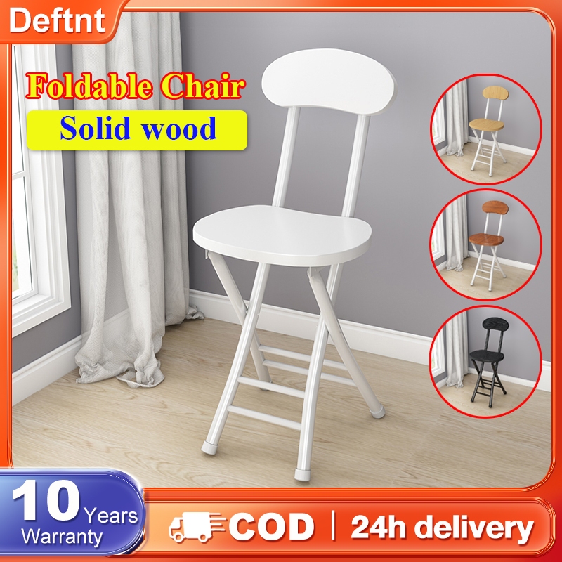 Solid Wood 】 Folding Chair Creative Home Dining Simple Leisure Solid ...