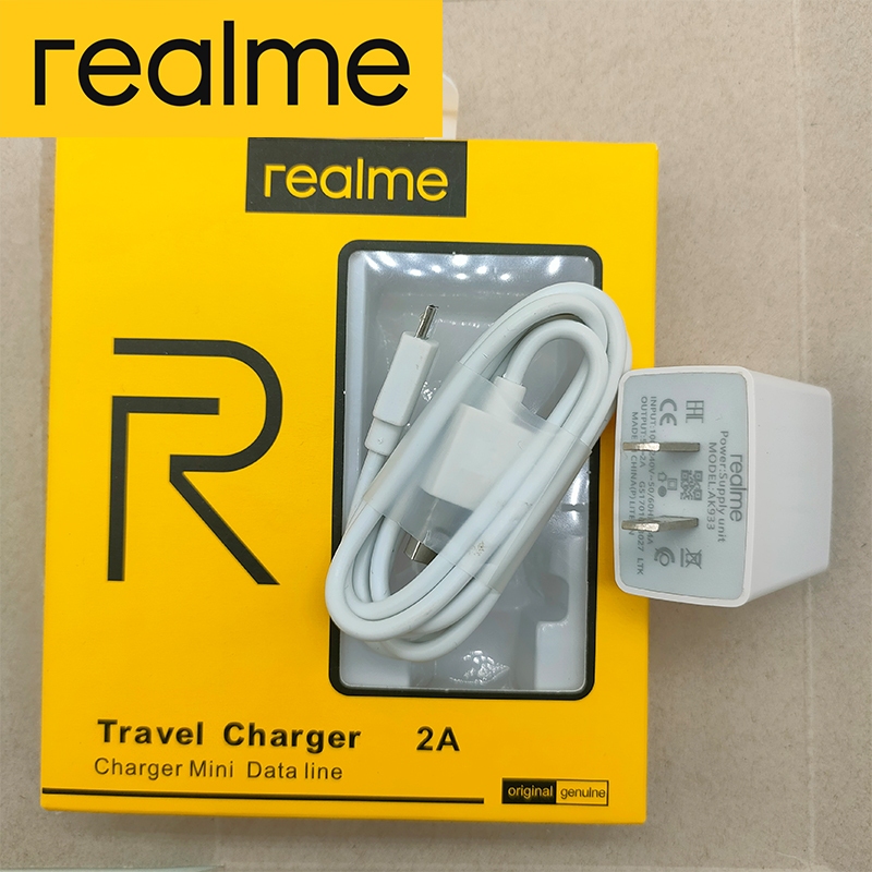 Fast Charger Realme Charger 2A Micro USB And Type C Cable For Android ...