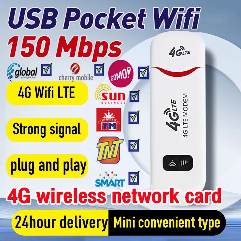 Pocket WiFi USB Mini 4G LTE Wireless Universal WiFi Router Modem ...