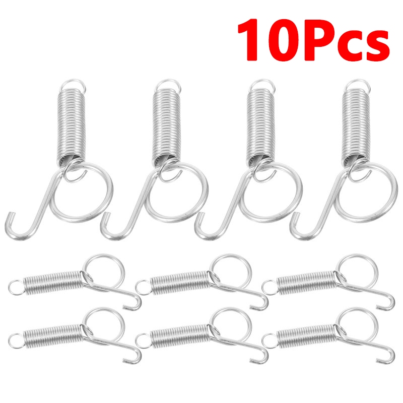 10Pcs Bird cage hook Metal spring door cage hook for bird dog chicken ...