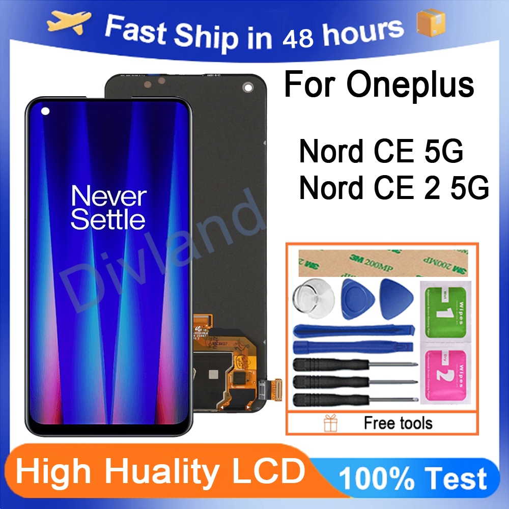 Original AMOLED OLED TFT OnePlus Nord CE 5G Nord CE 2 5G LCD Display Touch Screen Replacement ...