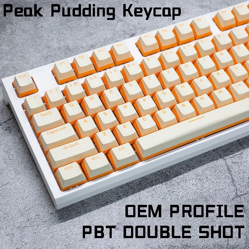 Peak Pudding Keycaps PBT Double-shot OEM Profile Keycap Custom Keycaps ...