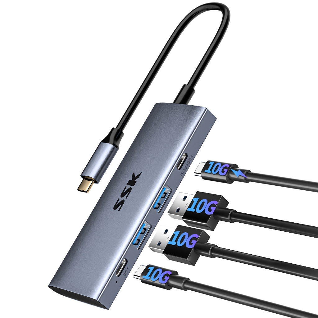 SSK 1050MB/s USB C HUB 100W PD HUB USB Port HUB Power Delivery USB3.2 ...