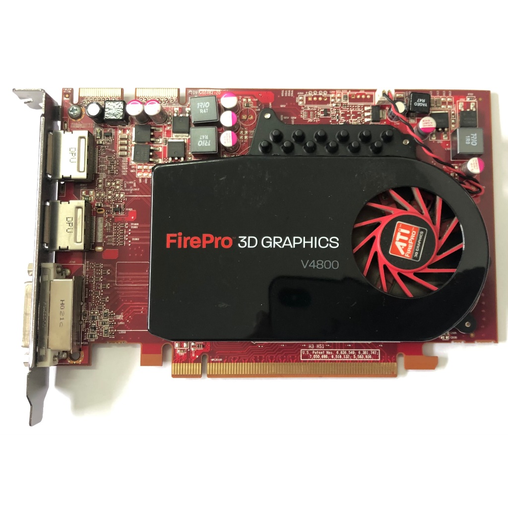 AMD FirePro V4800 1GB GDDR5 PCIe 2x Display Port 1x DVI Video Graphics ...