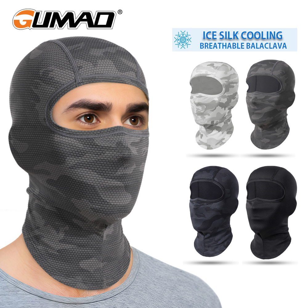 GUMAO Full Face Balaclava Cooling Breathable UV Protection Face Mask ...