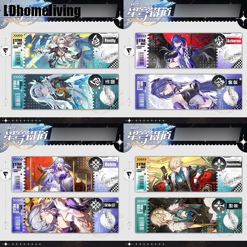 Acheron Honkai: Star Rail Firefly laser ticket role double sided ...