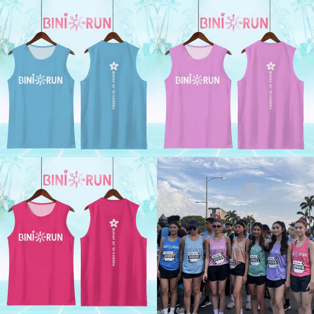 The BINI Run 2024 BINI JERSEY Custom Made (BINI MEMBERS’ NAMES ...