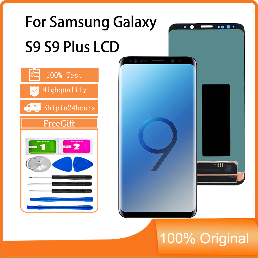 For OLED Samsung Galaxy S9 S9 Plus LCD Display Touch Screen With Frame Replacement | Shopee ...