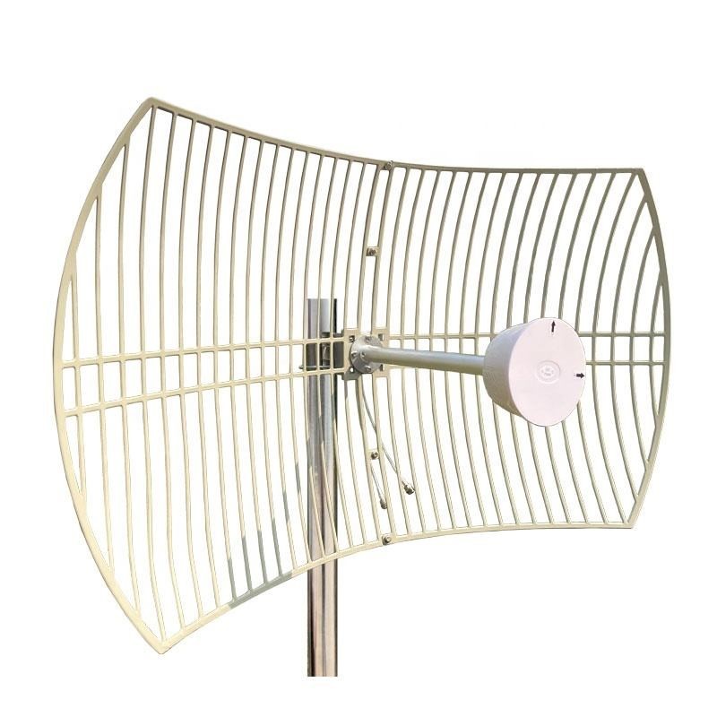 Long-range wireless directional parabolic grid antenna wireless network ...