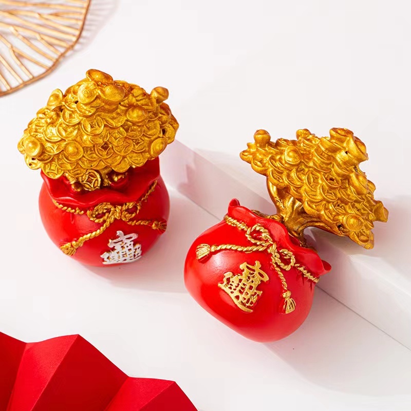 Lucky Talisman Shake Money Tree Decoration Wealth Red Money Treasure ...