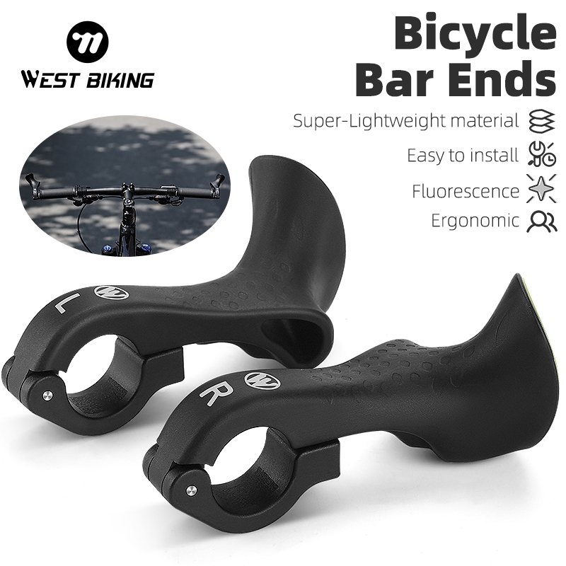 【PH Delivery】WEST BIKING 1 Pair Bicycle Handlebar Bar Ends Inner Bar ...