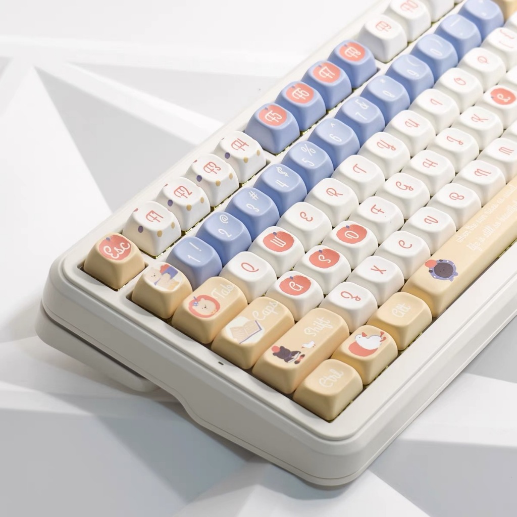 Cute Keycap Kawaii Keycap FOA/XOA Profile PBT Keycaps 140 Keys COOL Cap ...