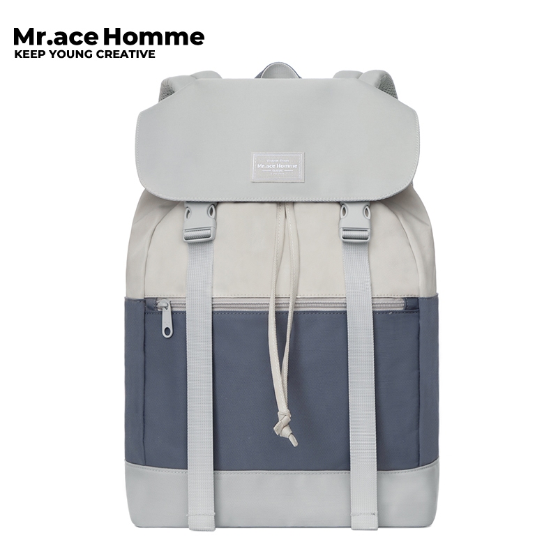 Mr. ace Homme schoolbag large capacity drawstring backpack women's ...