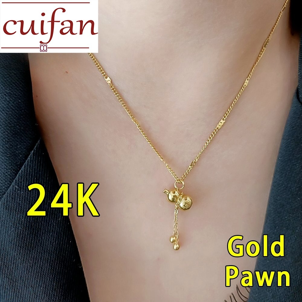 24K Saudi Gold subasta alahas tunay Nasasangla pawnable 100% Original ...