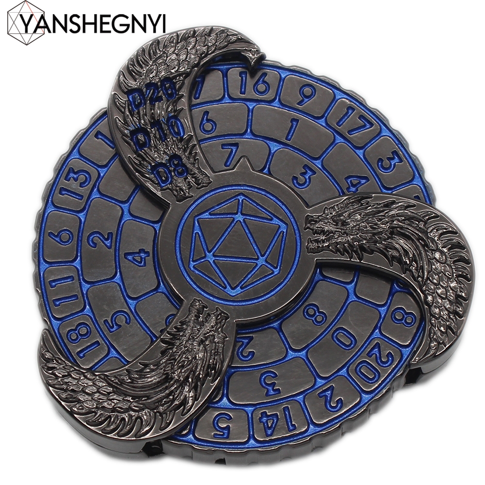 YANSHEGNYI Fingertip gyro style DND Metal dice for role-play games ...