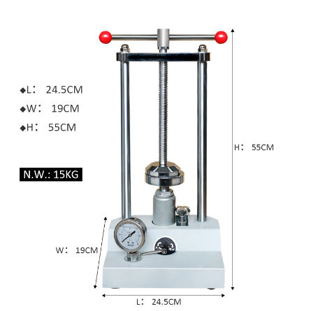 Dental Lab Equipment Flask Compress Pressure Gauge Indication Hydraulic ...