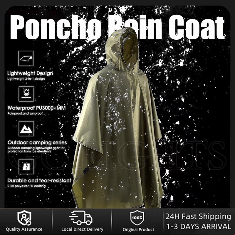 GC Poncho Raincoat Motorcycle Bicycle Poncho Makapal Kapote Rain Coat ...