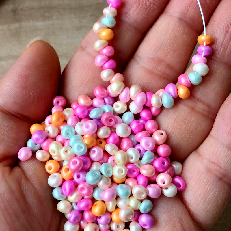50G DIY Beads Glass Beads Shuidi Beads Irregular Glass Beads | Shopee ...