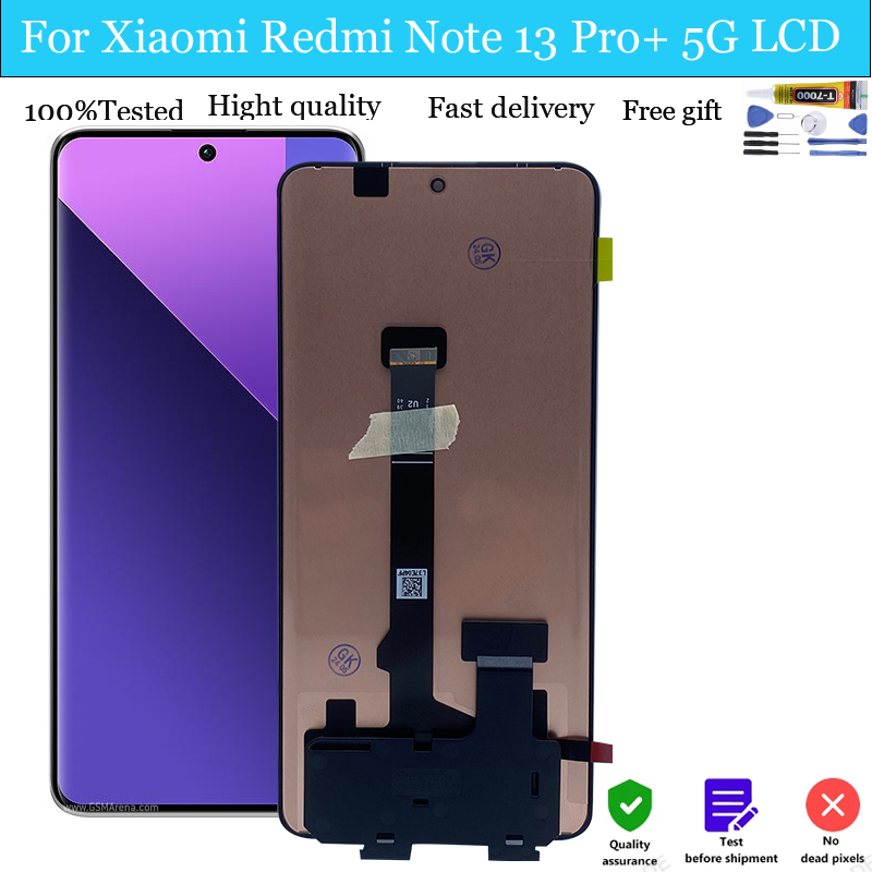 Original AMOLED Redmi Note 13 Pro 4G 5G Note 13 Pro Plus 5G LCD Display ...