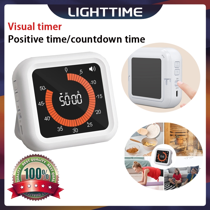 Digital Timer Visual Analog Timer Rechargeable Classroom Countdown ...