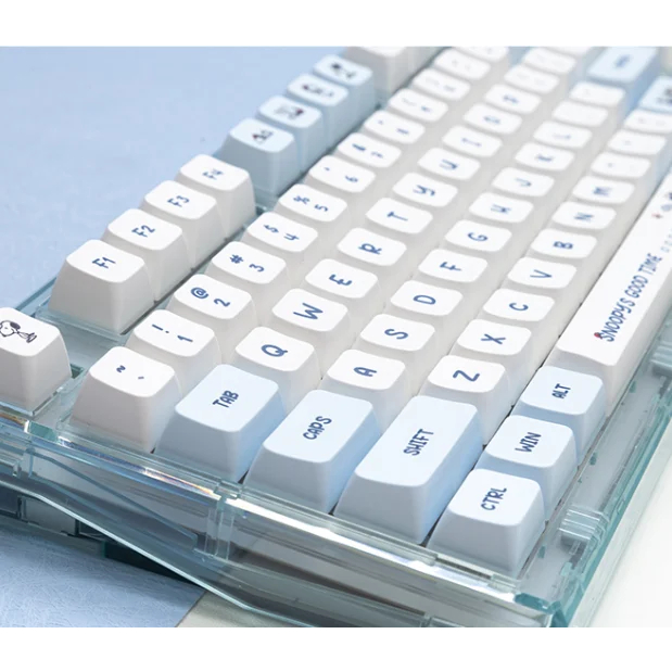Cartoon Snoopy Keycaps MDA Profile 133Key PBT Compatible with 60/70/80 ...