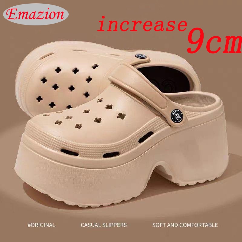 【Affordable】Korean Fashion Crosc For Women High Wedge EVA 9cm/3.5inch ...