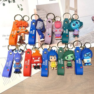 Inside Out Keychain, Cartoon Keychain Disney and Pixar Sadness Fear ...