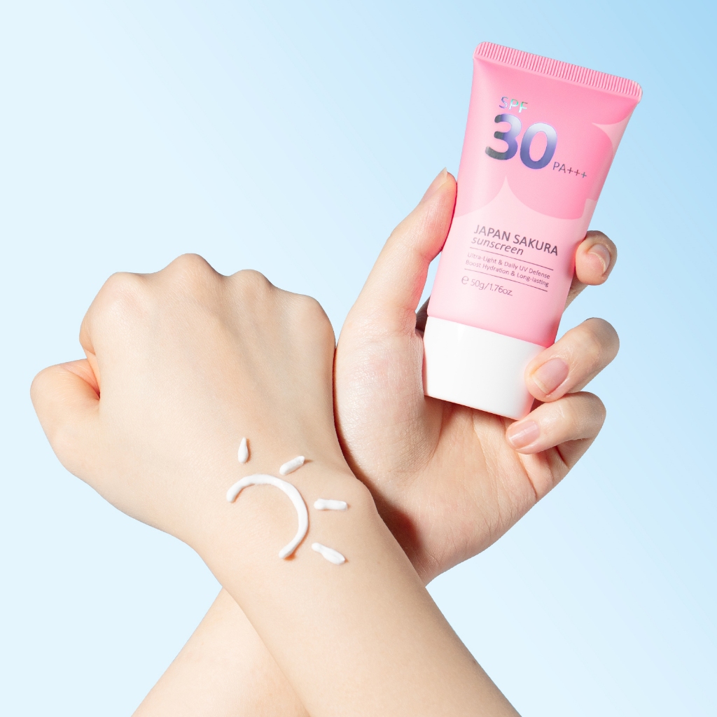 LAIKOU Japan Sakura Ultra Light Moisturizing Sunscreen SPF 30 PA+++ UV ...