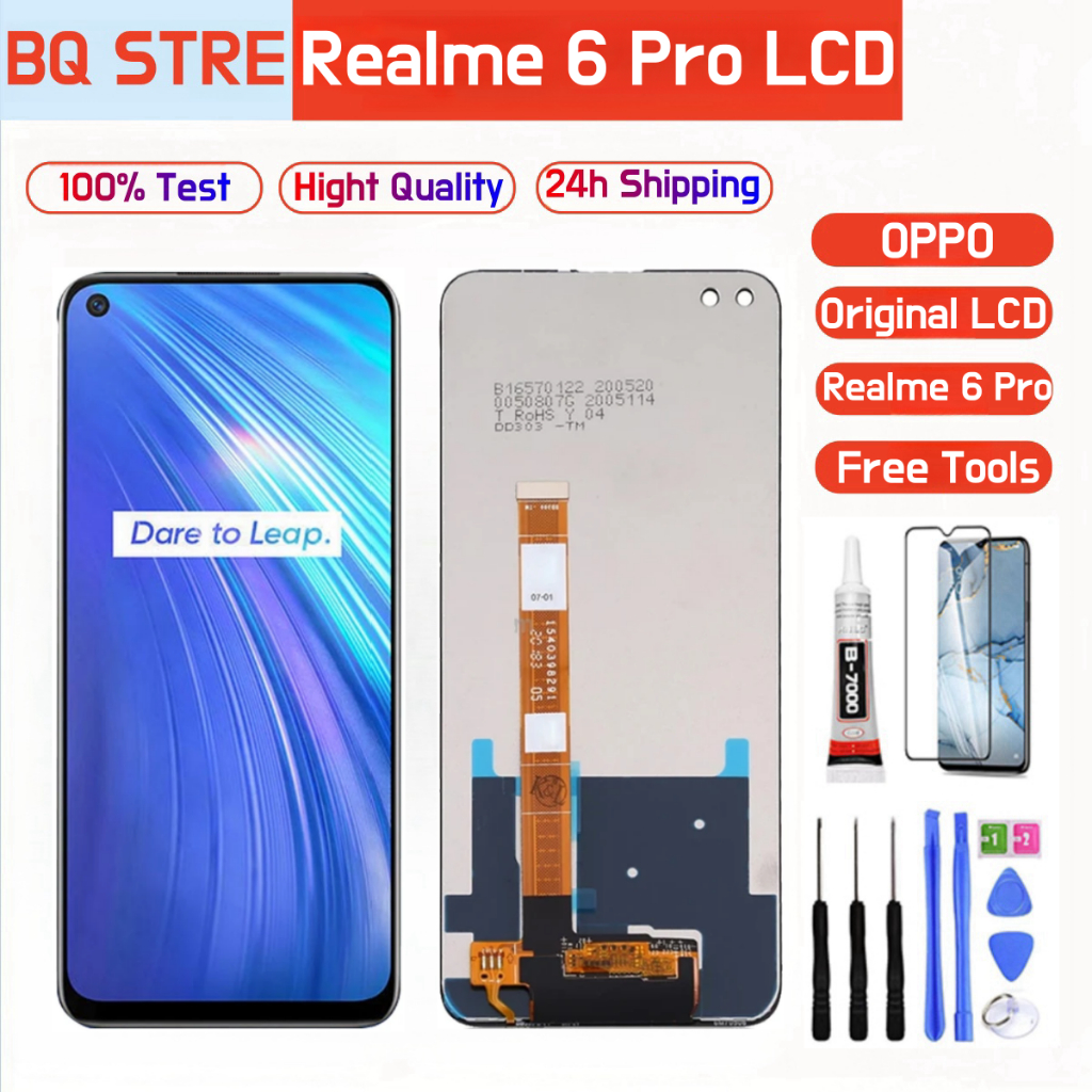 For Realme 6 Pro LCD Original Digital Touch Screen Replacement | Shopee ...