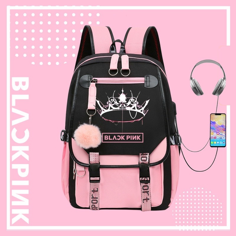 BLACKPINK Backpack for Women Men Student Large Capacity Breathable ...