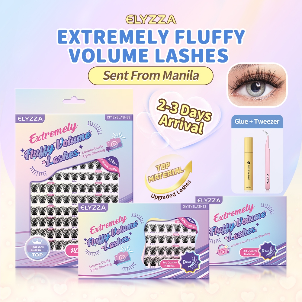 [Sent From Manila] Elyzza Fluffy Eyelashes 2-3 Days Arrival Upgraded ...