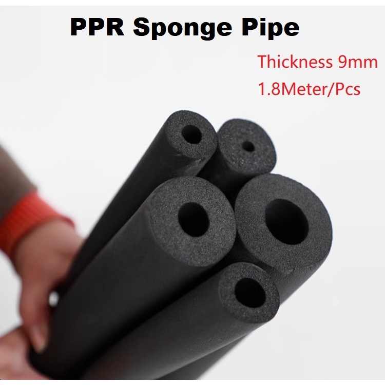 Sponge Rubber Pipe Black PPR Sponge Pipe Waterproof Pipeline Holder ...