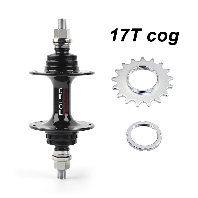 POLSO FH001 Fixed Gear Bike Hub Fixie Rear Hub With 17T Cog High ...