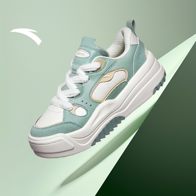 ANTA Women Skateboard Shoes Sneakers Soft Trendy Street Breathable City ...