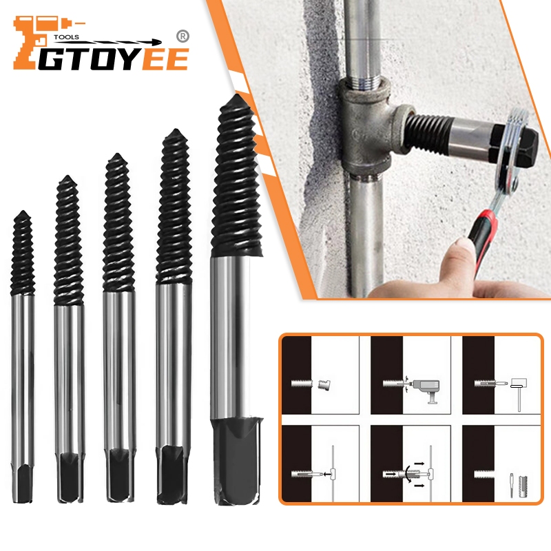 5/6Pcs Screw Extractor Metal Drill Bit Set Damaged Screws Remover ...