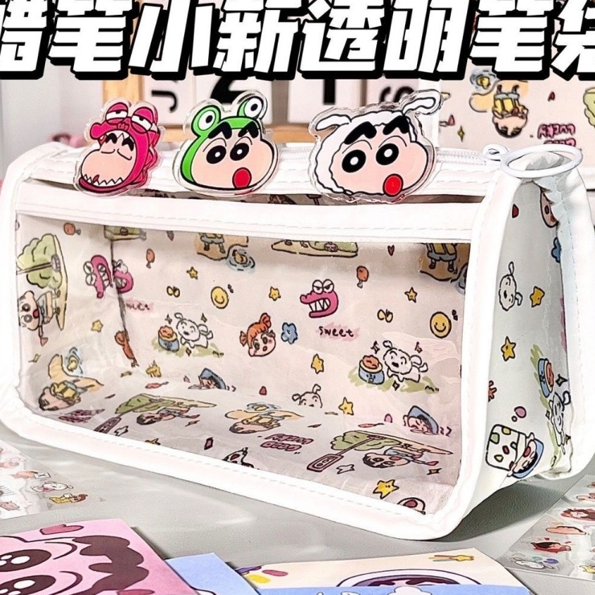Crayon Shin-chan Large Capacity Pencil Case Cute Stationery Box Buggy ...