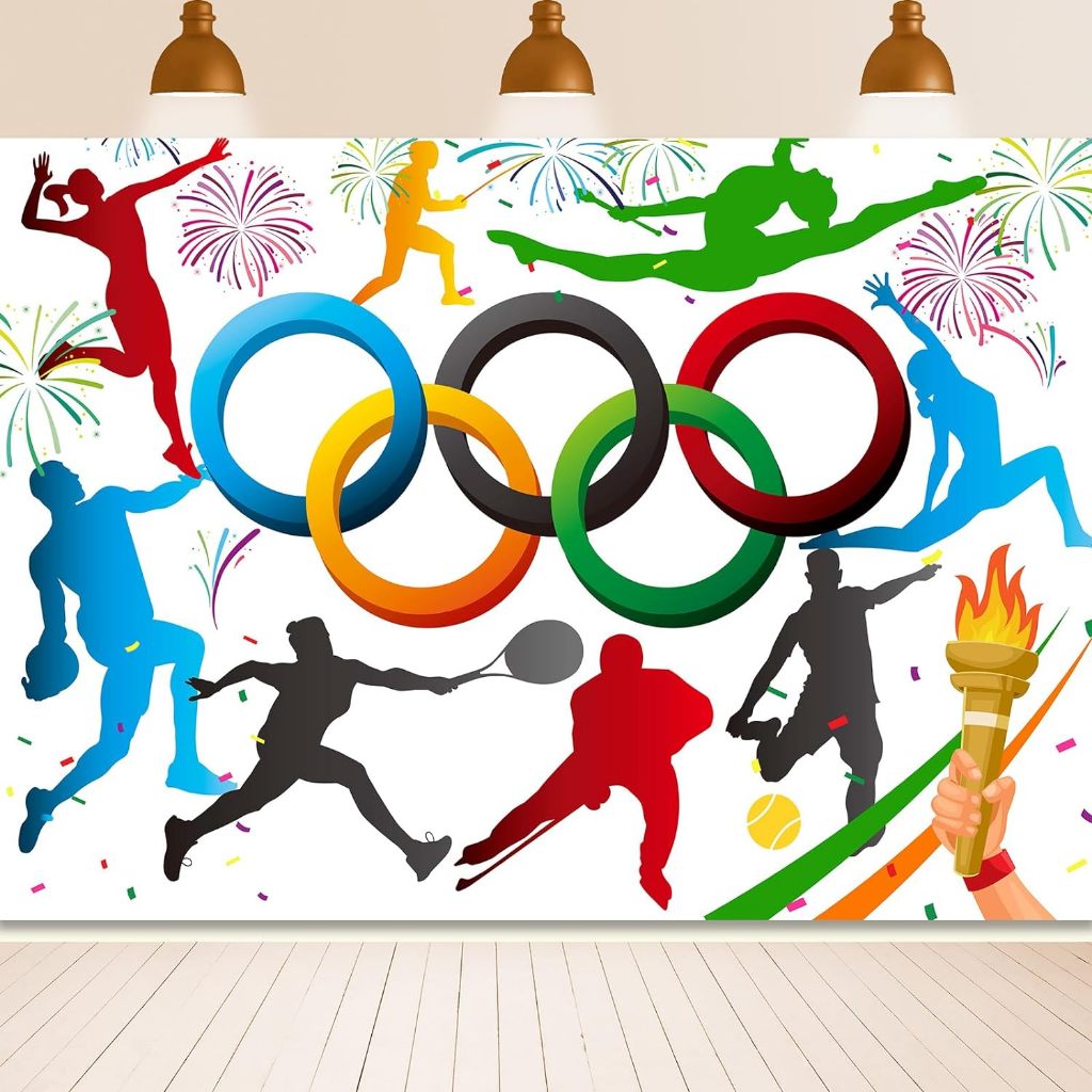 7X5FT Olympic Backdrop Olympic Decors Banner Olympic Background Olympic ...