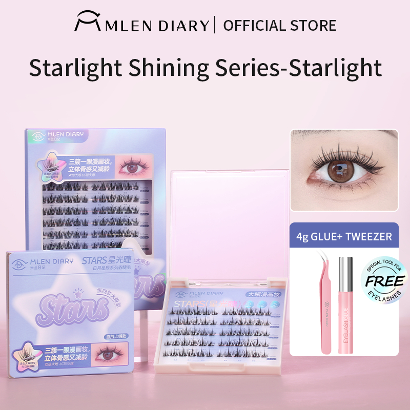 [SHIP ON 24 HOURS] MLEN DIARY STARS Series Eyelashes Reusable ...