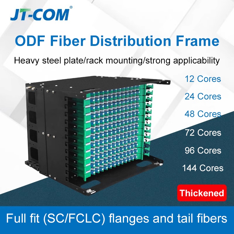 ODF Fiber Optic Distribution Frame, 12 core, Fully Equipped with Fusion ...